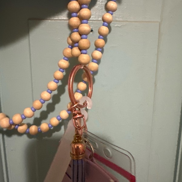 Personalized Boho Teacher Lanyard, Personalized Lanyard, Glass Seed ...