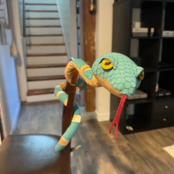 Sassy Serpent Snake Soft Toy Sewing Pattern and Tutorial Stuffed Animal ...