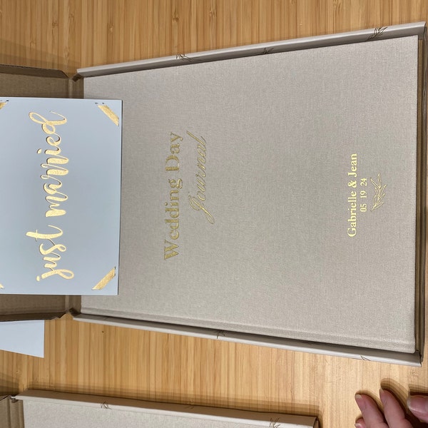 Personalized Wedding Day Journal, Wedding Photo Album, Engagement ...
