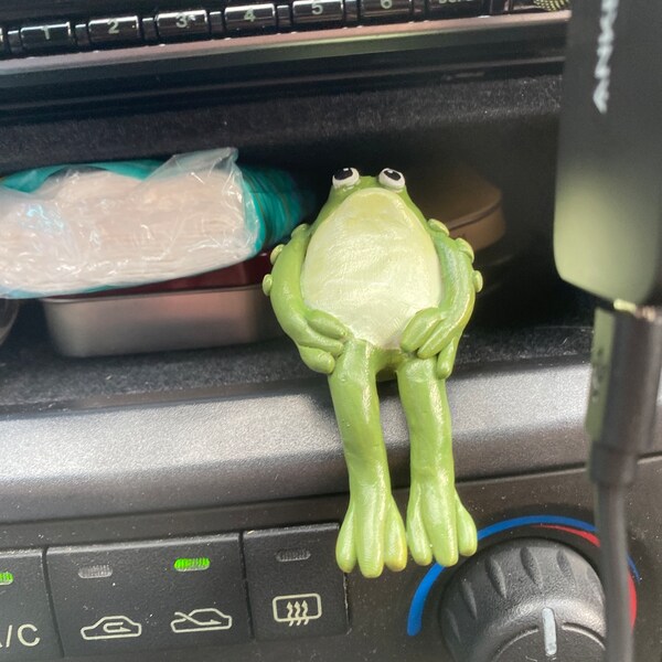 Handmade Polymer Clay Green Small Tiny Toad Figurine Personalized Gift ...