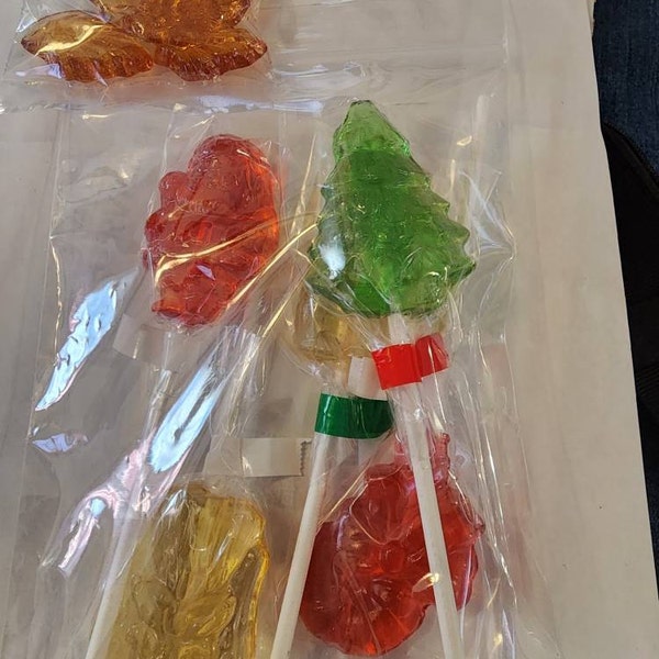Christmas Clear Toy Candy, Barley Lollipops - Etsy