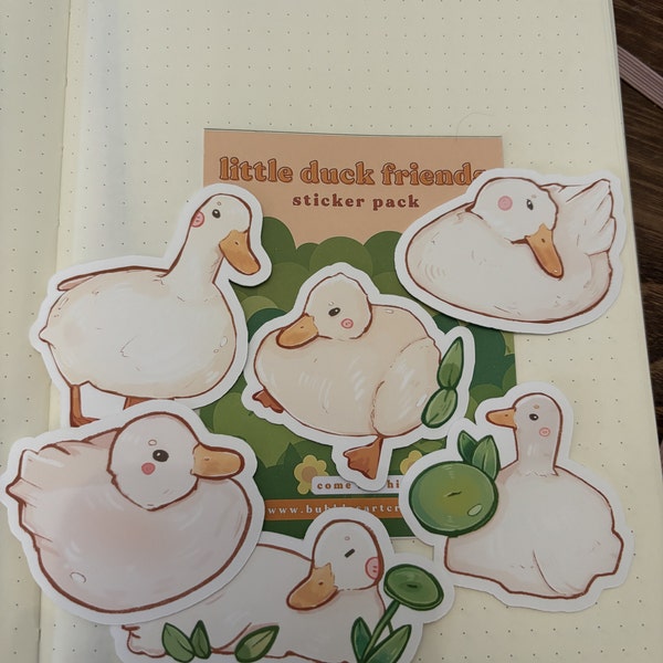 Duck Friends Sticker Pack | Duck Sticker | Matte Stickers | Laptop ...