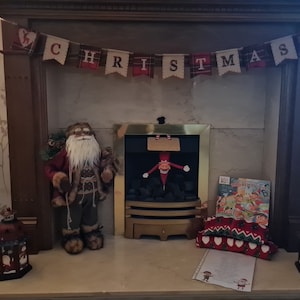 Personalised Elf Arrival Postcard, Wooden Christmas Elf in the Post ...