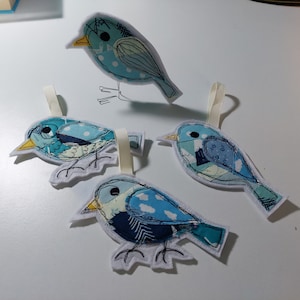 PDF Pattern Fabric Scraps Bird Pattern With Step-by-step Instructions ...