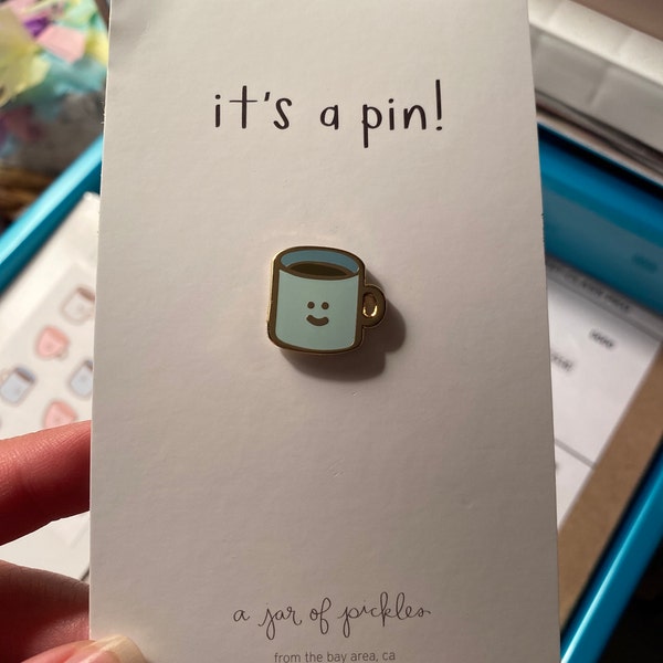 Coffee Cup Pin - Etsy