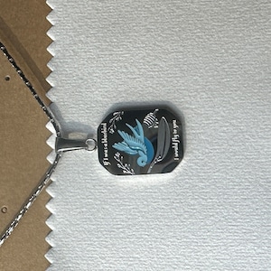 Spinning Out Necklace Engraved Circle Chain Pendant Necklace - Etsy