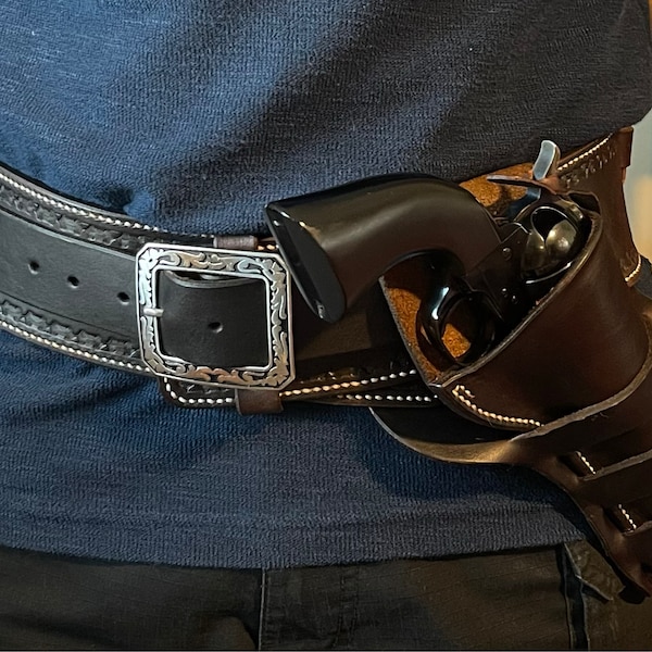 Western Quick Draw Holster and Belt. Clint Eastwood Style - Etsy