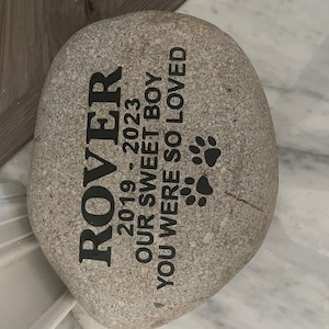 Family Tree Written in Stone Custom Carved River Rock Garden - Etsy