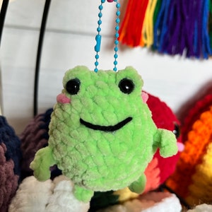 Crochet PATTERN Little Frog Keychain, No Sew, Amigurumi Tutorial PDF in ...