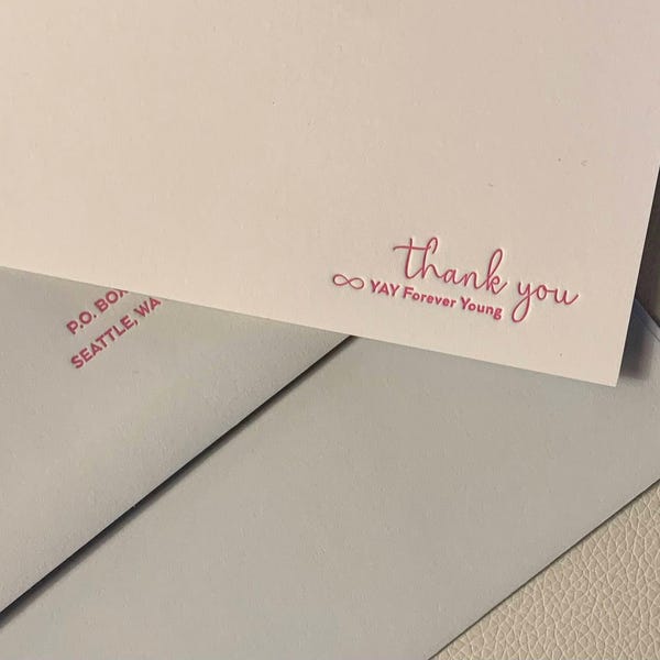 Modern Thanks Grey Cards - Etsy