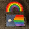 Transgender Flag Embroidered Patch LGBT Trans Pride Hook and Loop, Iron ...
