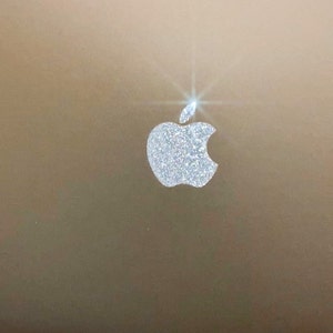 Custom Color and Glitter Sparkle Apple Logo Decal Sticker for - Etsy