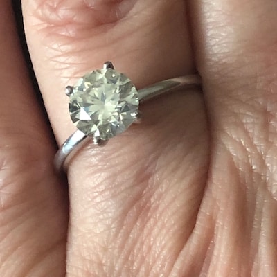 1 Ct Solitaire Diamond Ring,engagement Ring,14k Gold Ring,gift for Her ...