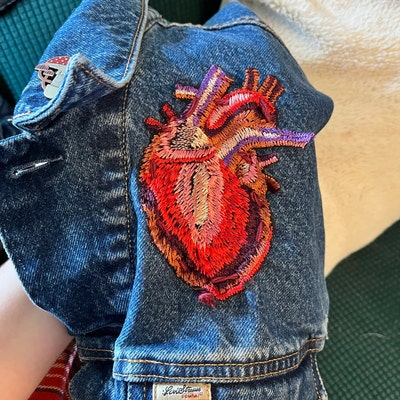 Moks34p 6 Pieces Set Blue Flowers Embroidery Patches - Etsy