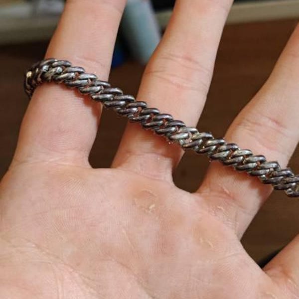 Iced Out Miami Cuban Link Bracelet 8mm in 18k White Gold Plating, Hip ...
