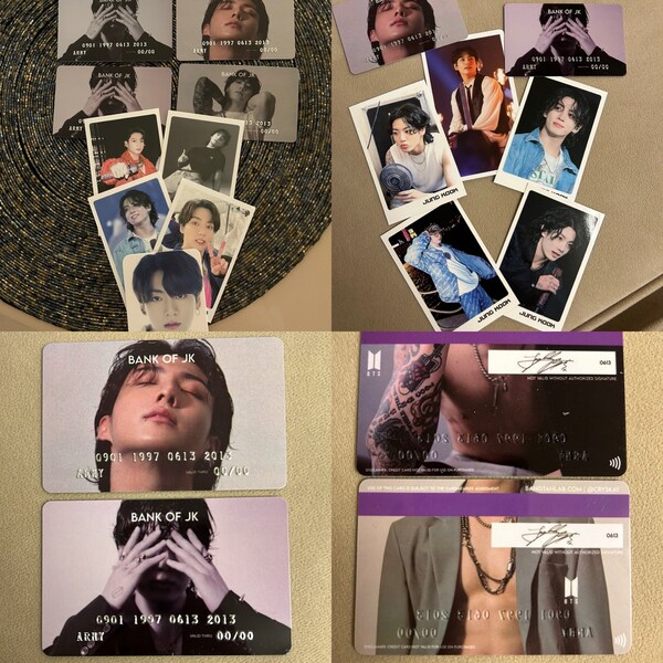 BANK of JK CARD | Jungkook Bts Bangtan Photocard - Etsy
