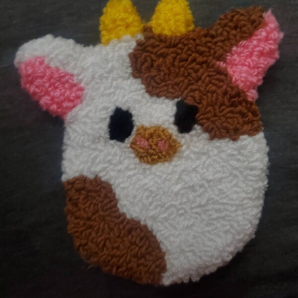 Tufted Retro Wavy Rug Mirror, Aura Poster Mirror, Punch Needle Mirror ...