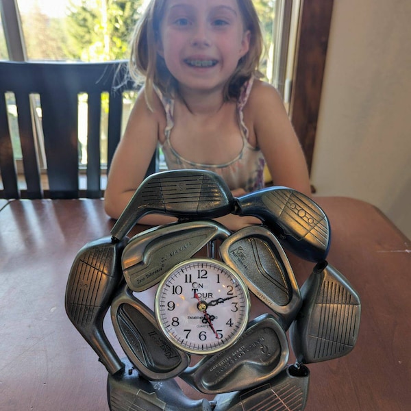Golf Club Clock. Made From Recycled Golf Irons. Golf Gifts for Men ...