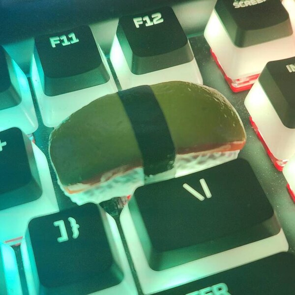 Tamago Egg Sushi Keycaps Handmade Resin Custom Artisan - Etsy
