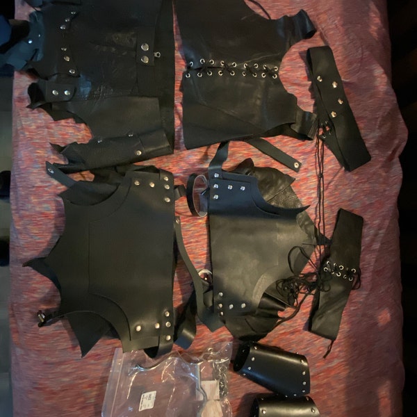 Real Leather Robin Hood Armor Medieval Theatrical Celtic LARP Viking ...