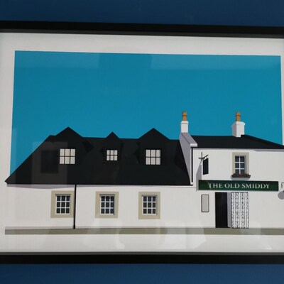 The Old Smiddy Inn. Giclee Art Print Illustration of the Much Loved Pub ...