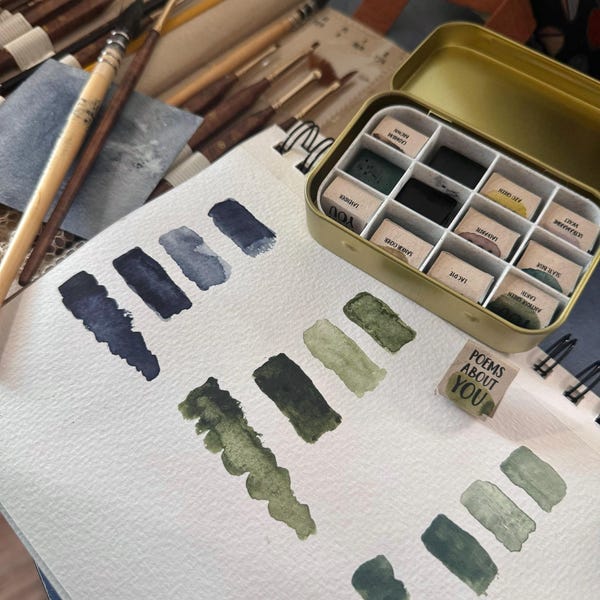 Handmade Watercolor Titan Buff Warm Beige for Painting, Calligraphy ...