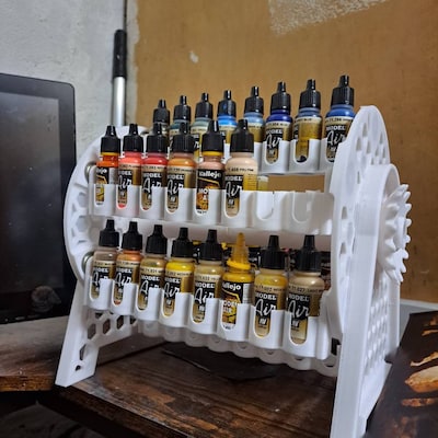 Paint Rack STL, Paints, Army Painter, Vallejo, 3D Print - Etsy