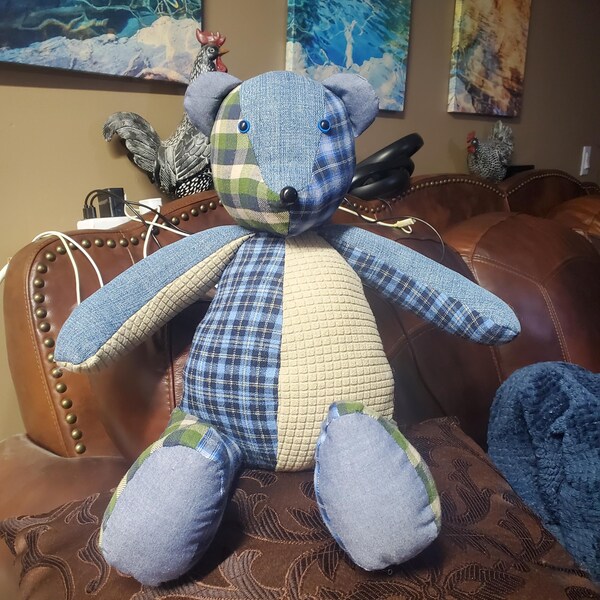 Memory Bear Pattern VIDEO Tutorial All Sizes Included, Keepsake Bear - Etsy