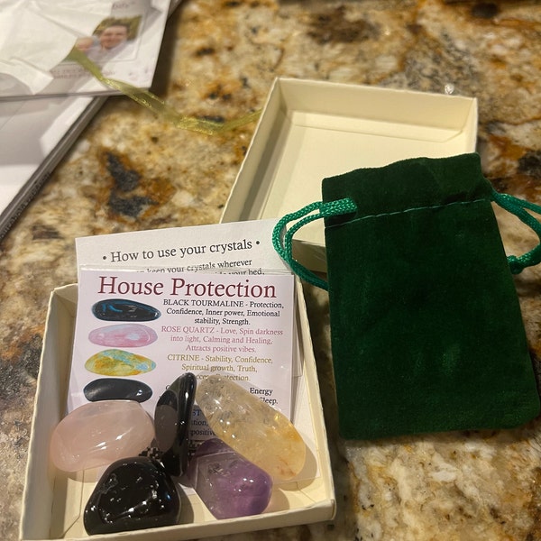 House Protection Crystal Set, House Protection Crystals, Crystals for ...