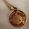 Spinning Out Necklace Engraved Circle Chain Pendant Necklace - Etsy