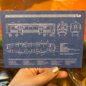 CTA Rail System Map Poster Features All Lines: Red, Orange, Blue ...