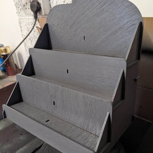 3 Tiered Retail Counter Gift Card Display Stand for Laser Cut Files - 3mm - 1/8 in Versions ...