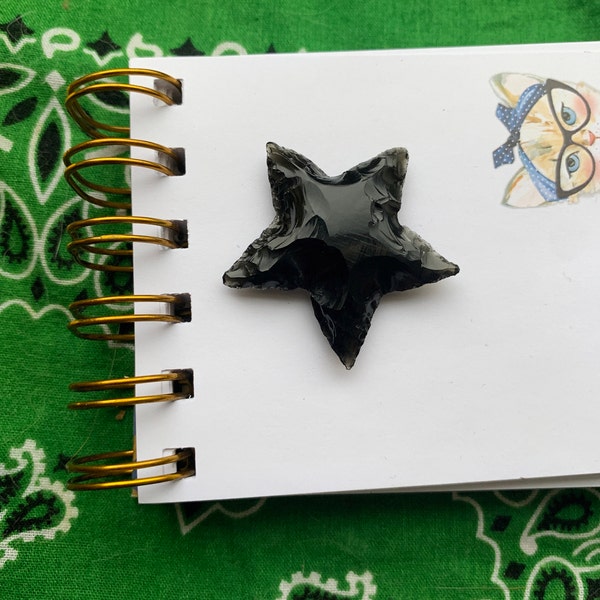 Obsidian Crystal Star - Etsy