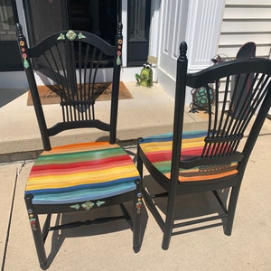 SOLD OUT Mermaid, Hand Painted, Vintage Side Table, Bedroom Furniture ...