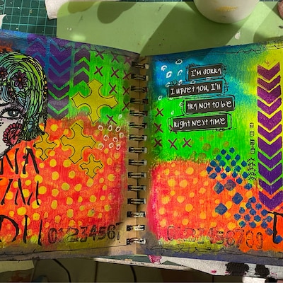 Pokey Out Page Borders borders That Peek Out the Top of Your Journal - Etsy