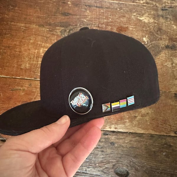 Non-binary Ribbon Pin — Subtle Pride Flag Small Mini Minimalist Enamel ...