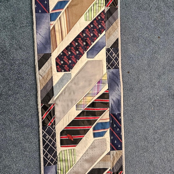Woven Necktie Table Runner or Topper - Etsy