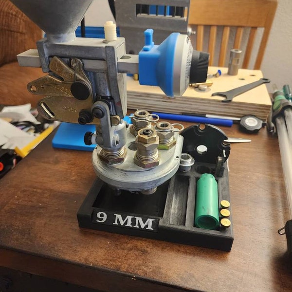 Dillon 550 Reloading Tool Head & Conversion Holder Stand 9mm 223 556 45 ...