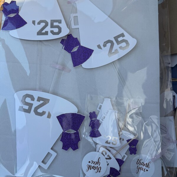 Cheer Team, Dance Team Graduation Centerpiece Picks, SET OF 3, 2025 ...