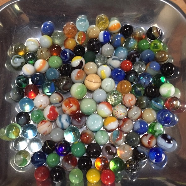 Antique Estate Marbles in Mason Jar - Etsy