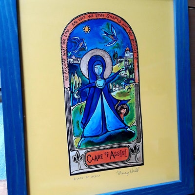 Saint Muirgen of Lough Neagh, Art Print, Dancing Monk Series - Etsy