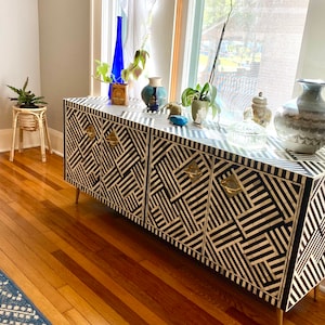 Bone Inlay Optical Desk Black Bone Inlay Optical Table - Etsy