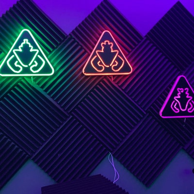 FNAF Security Breach Warning Sign , Neon Like , LED , Light , Wall ...