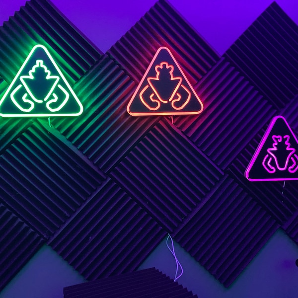 FNAF Security Breach Warning Sign , Neon Like , LED , Light , Wall ...