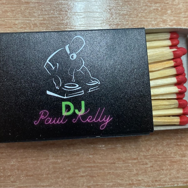 Business Matchboxes - Logo Matches - Custom Matchbooks - Etsy