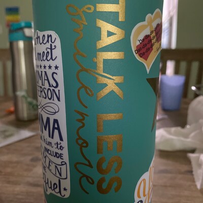 Talk Less Smile More Aaron Burr Musical Quote Vinyl Decal for Laptops ...