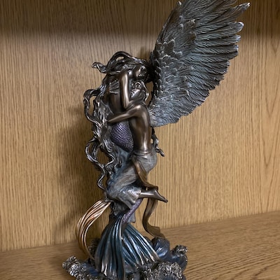 Triple Moon Goddess Maiden Mother and Crone Cold Cast Resin Bronze ...