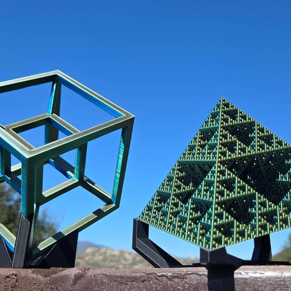 Tesseract | Hypercube | 3D Printed | 4th Dimension Model | Stand Option ...