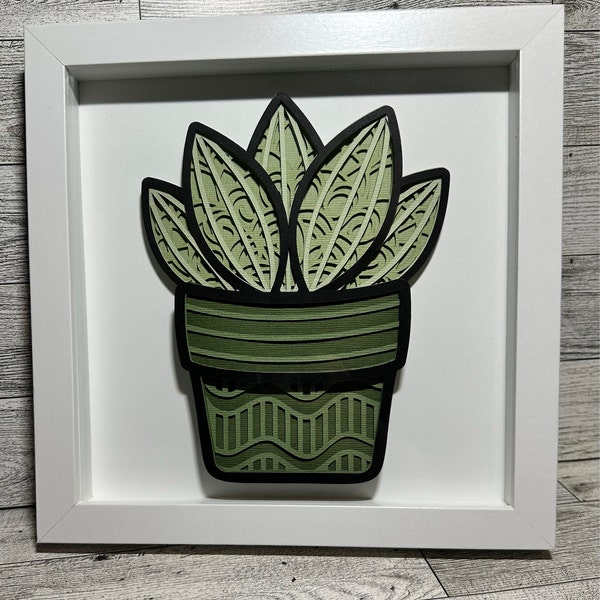3D Cactus Mandala, Cactus SVG, 3D Mandala Svg, Layered Mandala, Layered ...