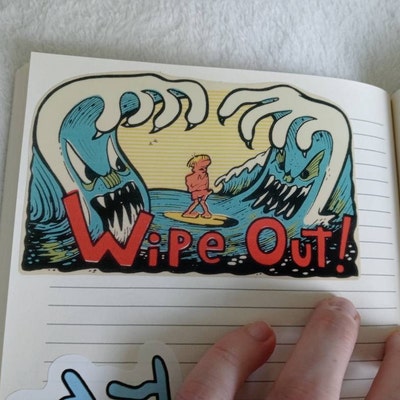 Vintage 1950's Style Wipeout Wipe Out California Hawaii Surf Surfers ...